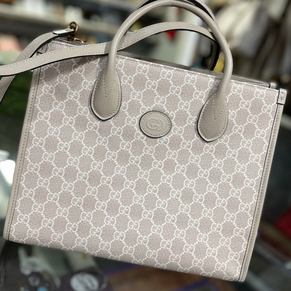 Gucci | Bags | Gucci Oatmeal Colored Interlock G Tote | Poshmark